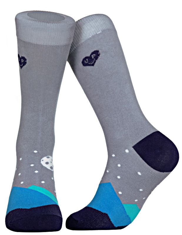 Crew Socks Moon Mountain