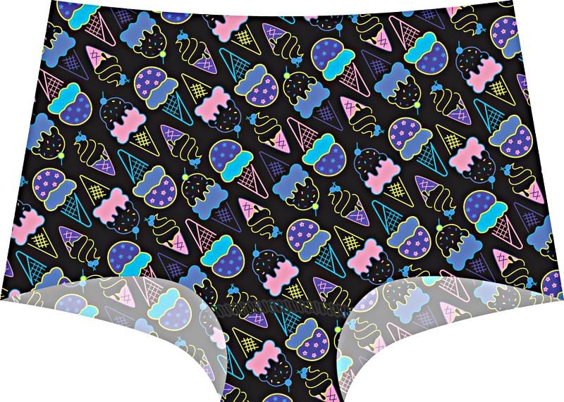 Boyshort Neon Ice Cream