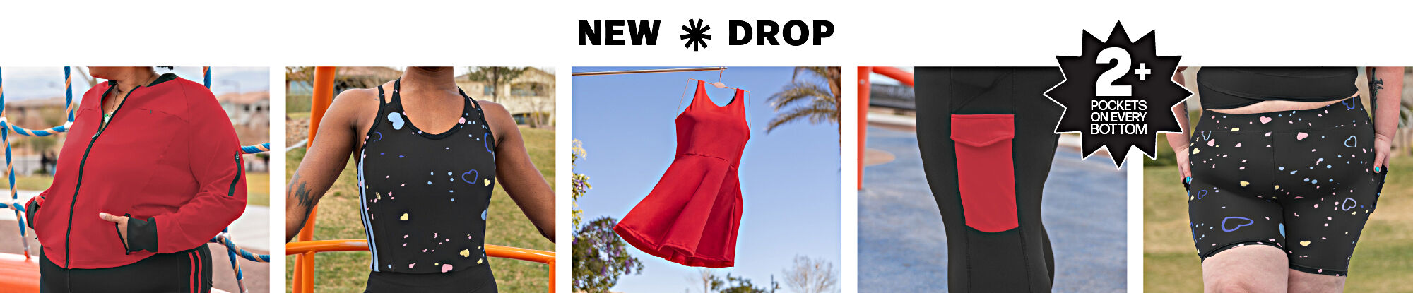 New Drop. 2+ Pockets on Every Bottom.