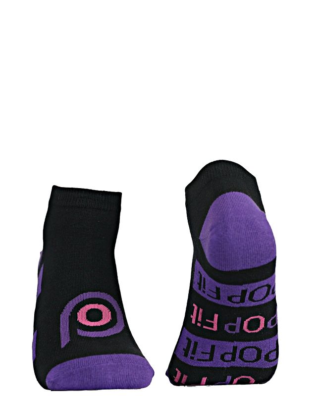 Ankle Socks Purple, Black, Pink