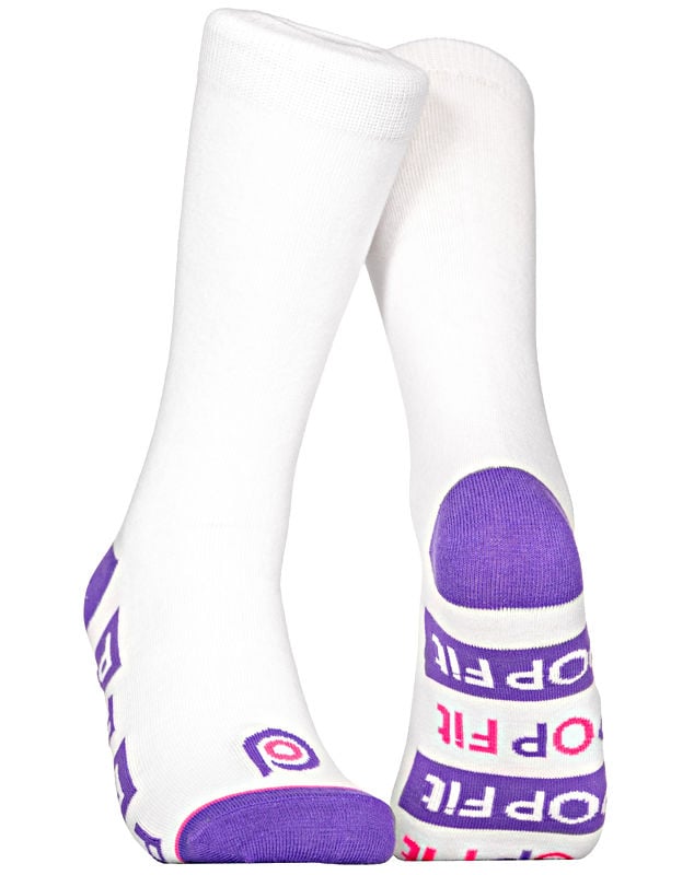Crew Socks Purple Pink White