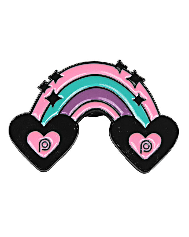 POP Pin Heart Rainbow