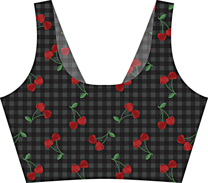 Bra Cherry Plaid