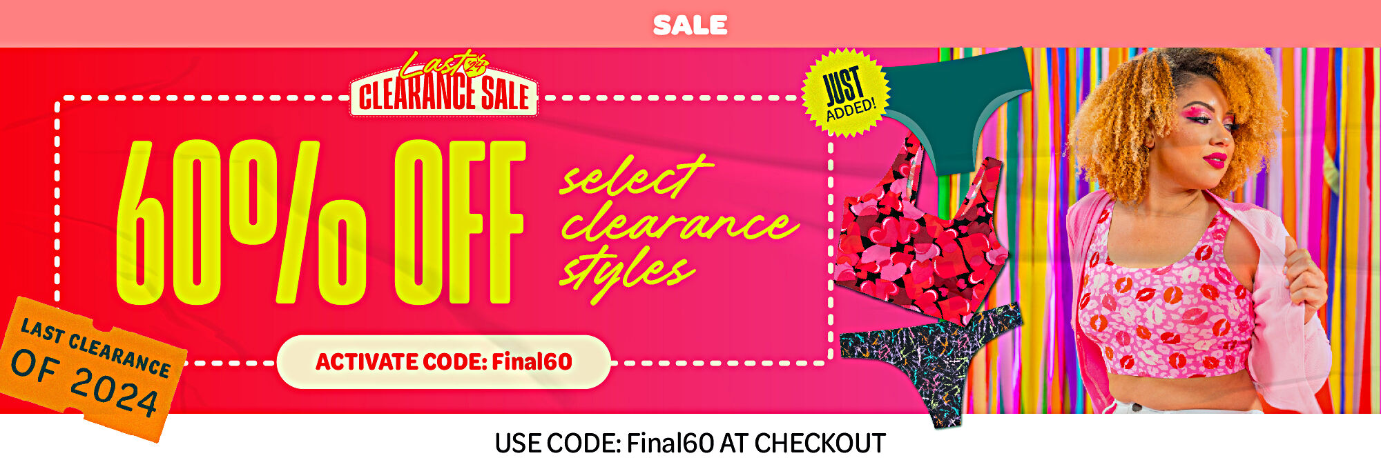 Last Clearance of 2024. Last Clearance Sale. 60% off! Final Sale Styles ...