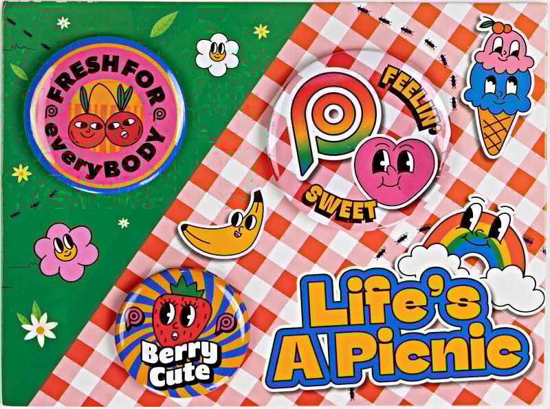 POP Buttons Life's A Picnic
