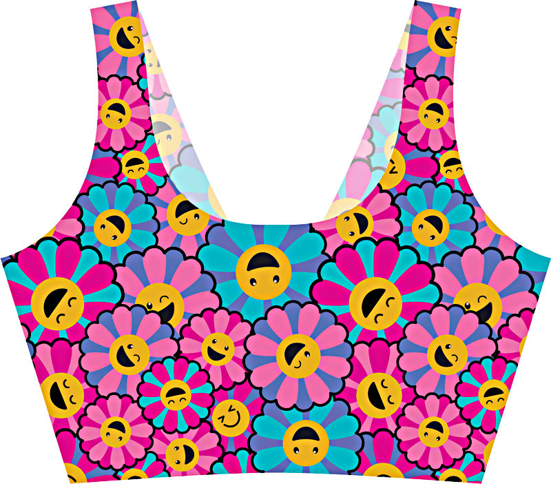 Bra Smiley Flowers